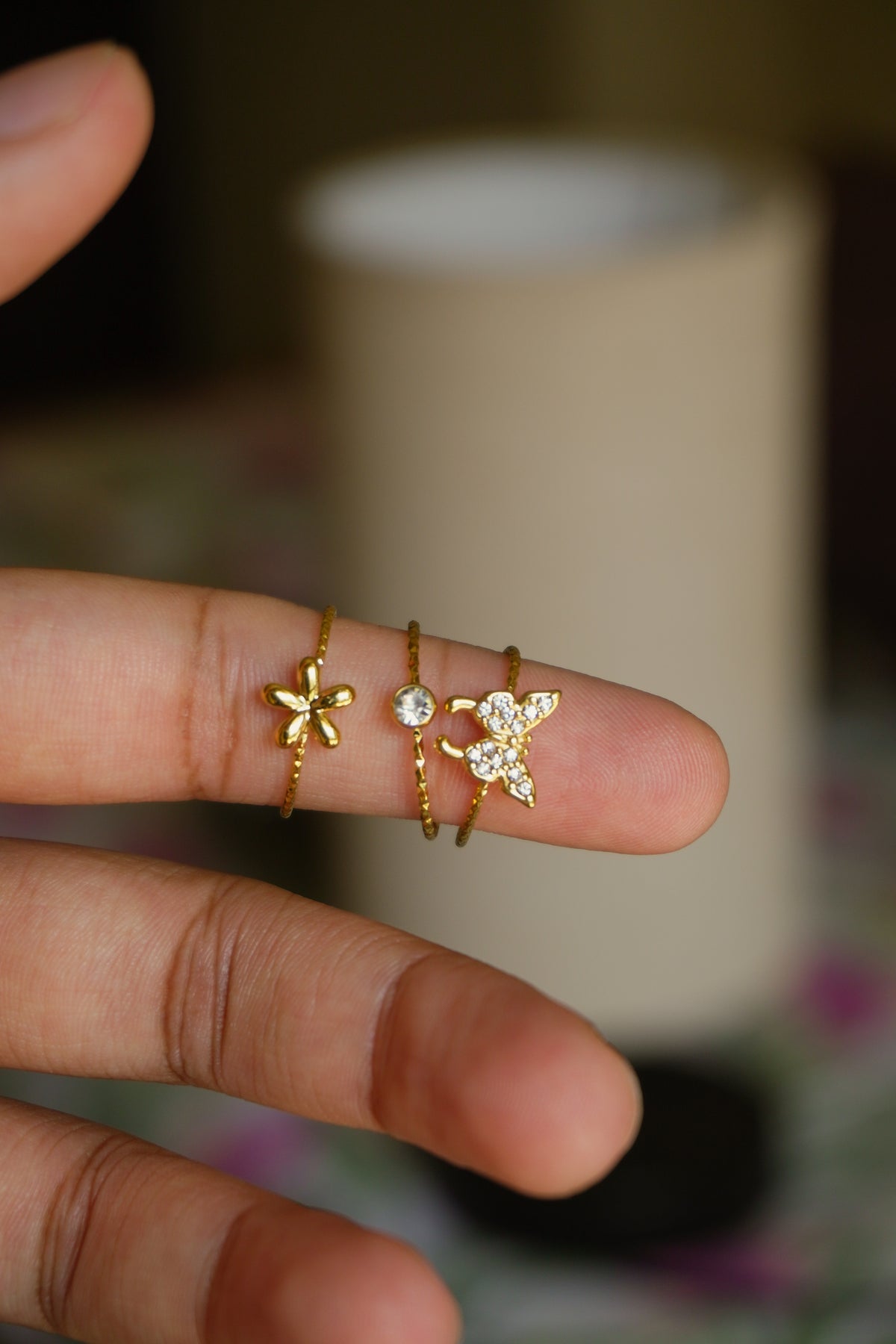 Anti tarnish Daily Wear Rings | 18k gold plated Rings